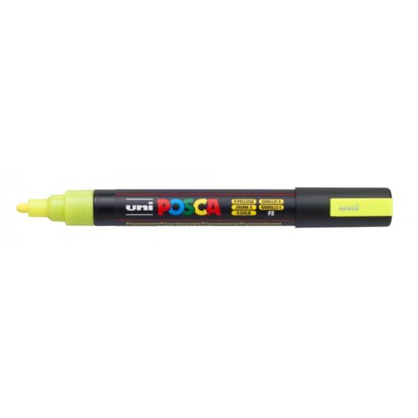 Uni Posca Paint Marker PC-5M - Neon geel | Be Creative Shop
