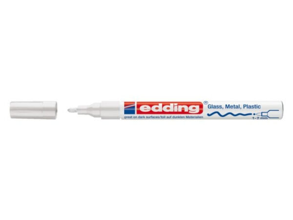 Edding Lakmarker 751 - 1-2 mm - wit | Be Creative Shop