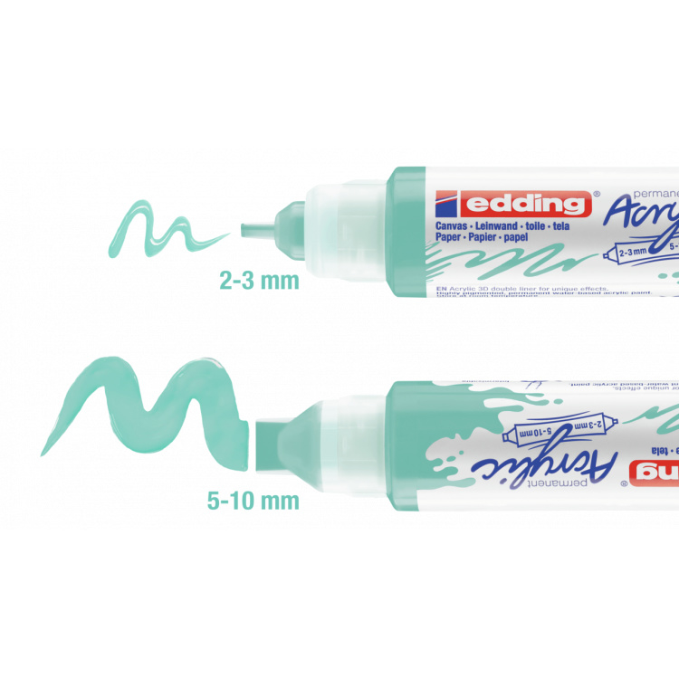 Edding 5400 Acrylic 3D double liner - 065 Neon geel | Be Creative Shop