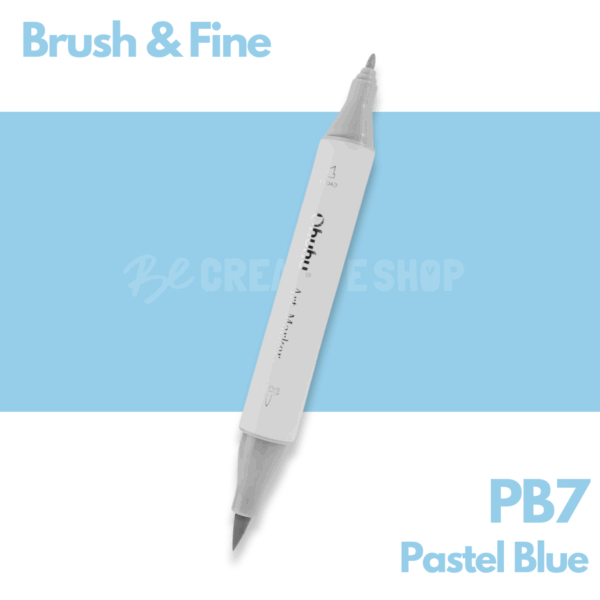 Ohuhu Alcohol based Art marker Brush & Fine - PB7 Pastel Blue | Be ...
