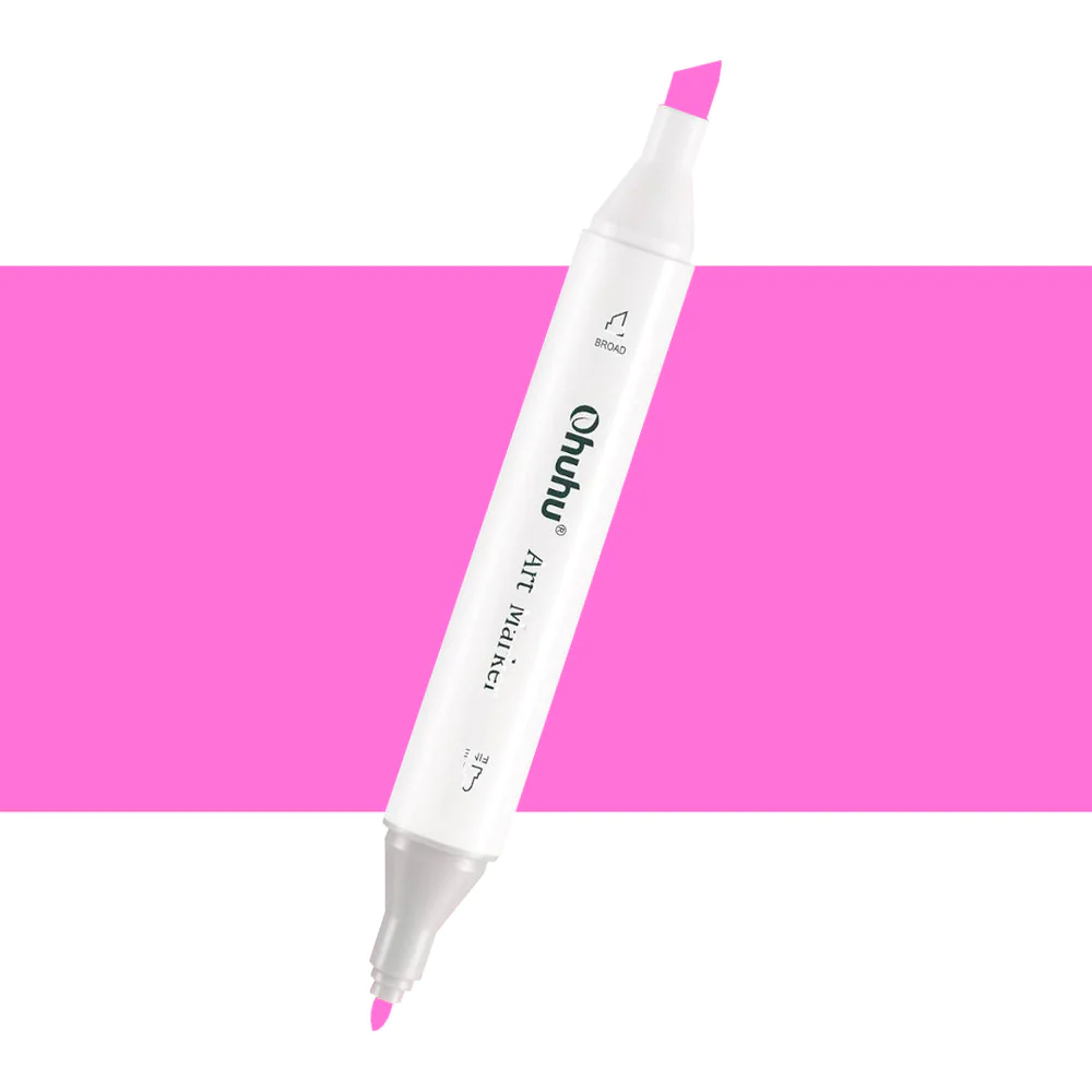 Ohuhu Alcohol based Art marker Fine & chisel - RV687 Cherry pink | Be ...