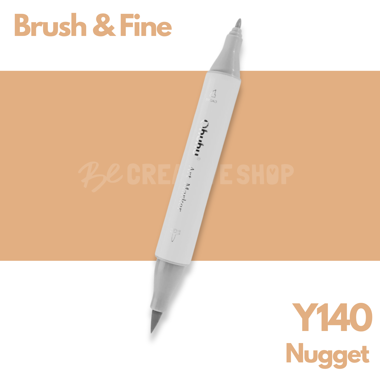 Ohuhu Alcohol based Art marker Brush & Fine - Y140 Nugget | Be Creative ...
